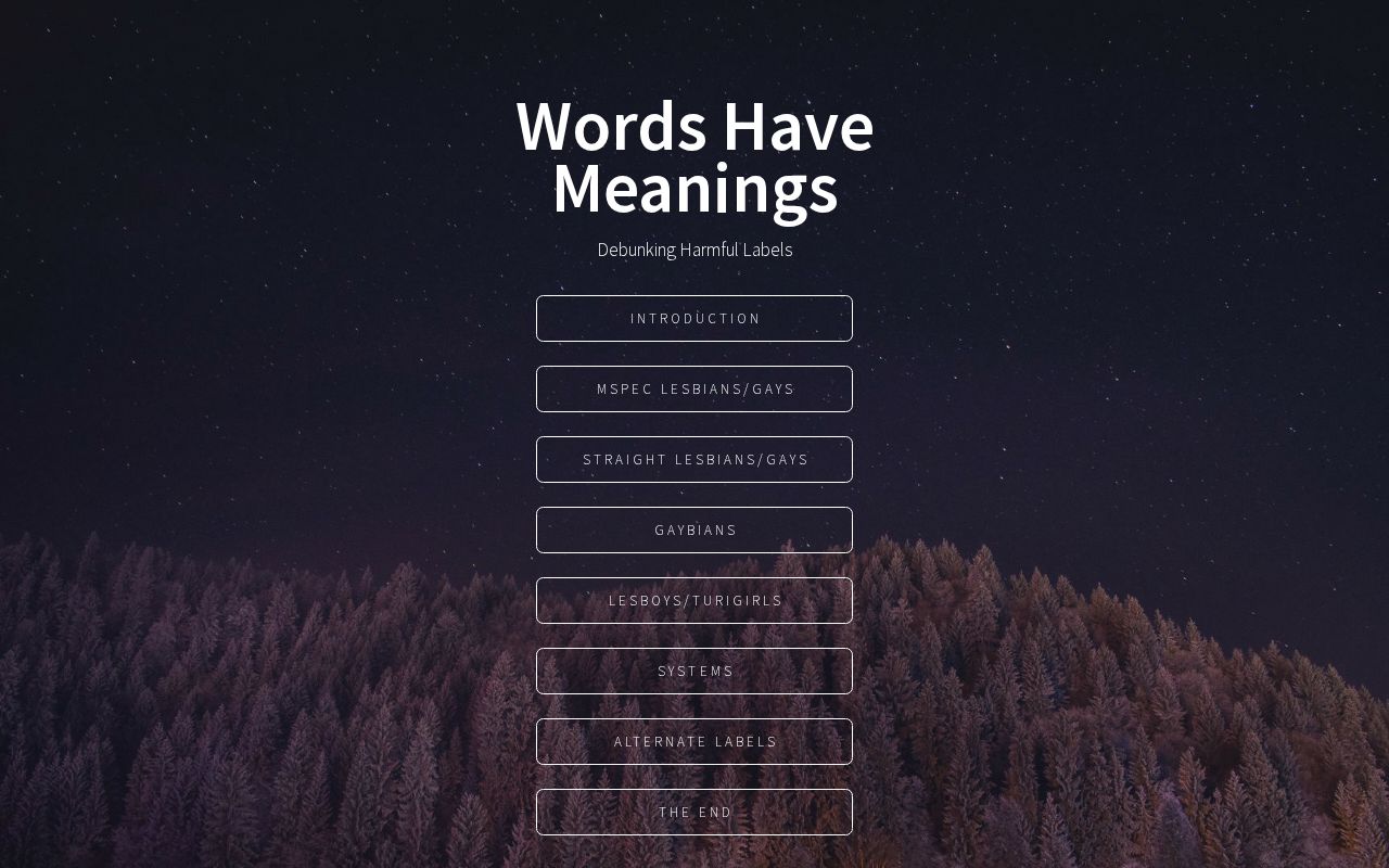 Words Have Meanings